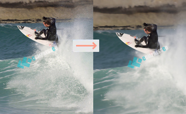 کاملترین آموزش فیلتر Blur در فتوشاپ - گروه کمپرس